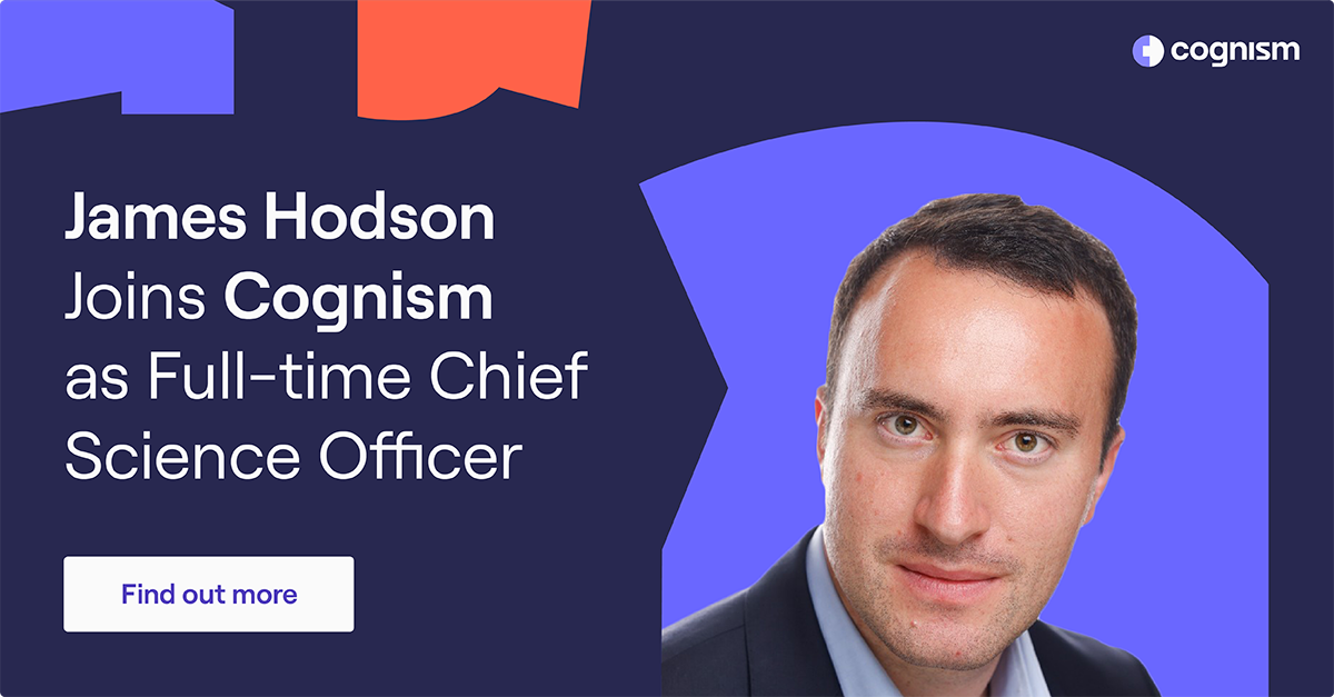 James Hodson Joins Cognism as Chief Science Officer